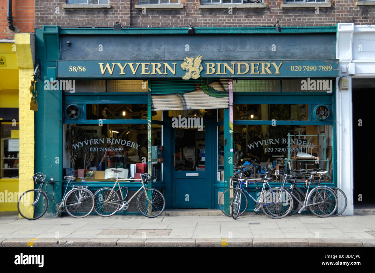 The Wyvern Bindery in Clerkenwell Road, London, England, UK Stock Photo ...