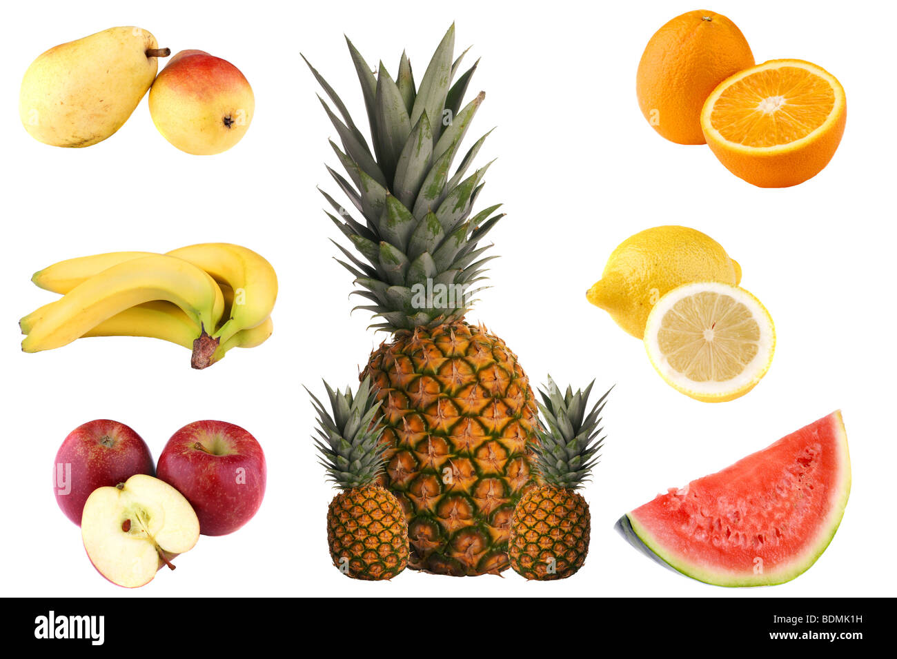 Seven fruits Cut Out Stock Images & Pictures - Alamy