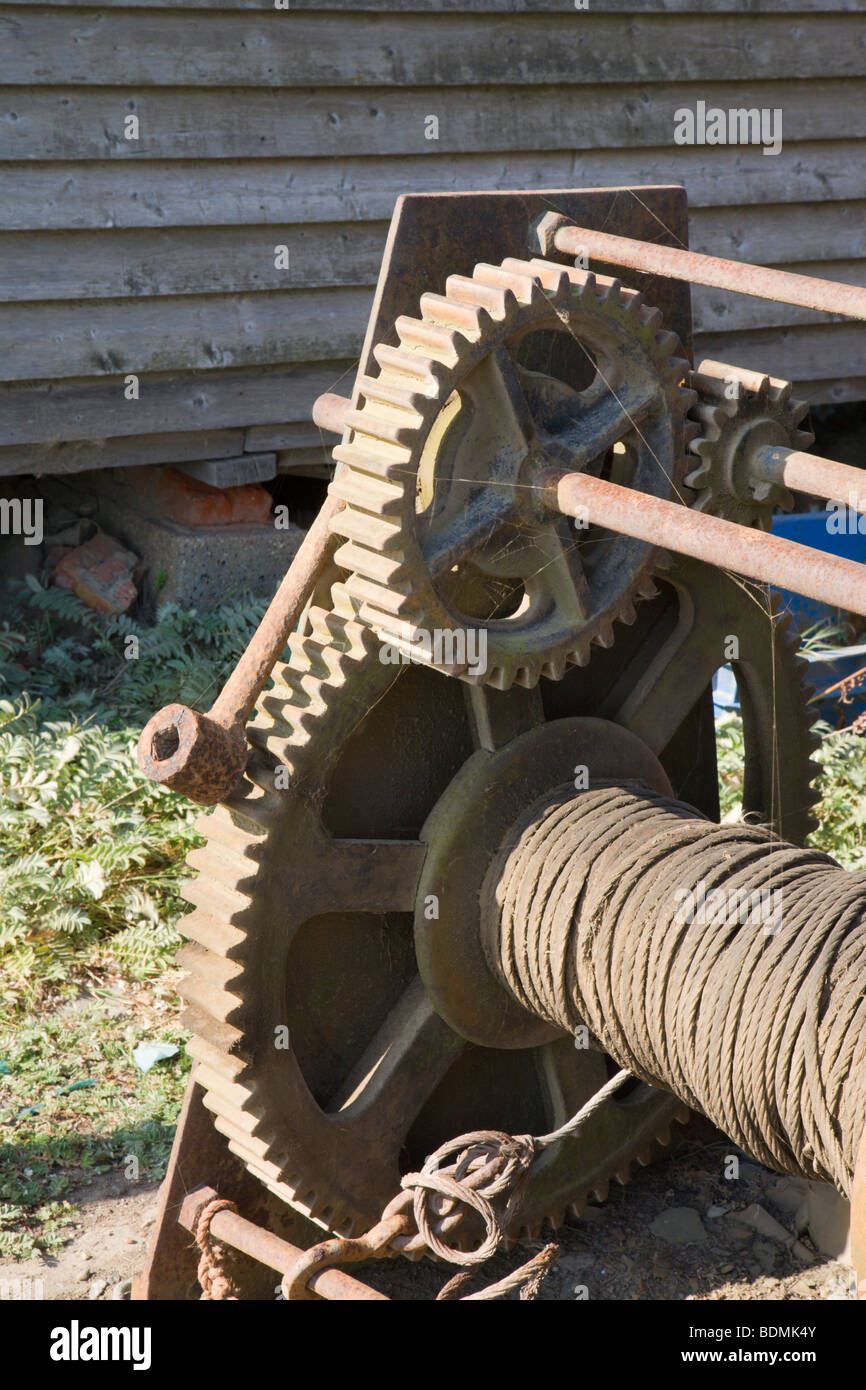 Old boat winch hi-res stock photography and images - Alamy