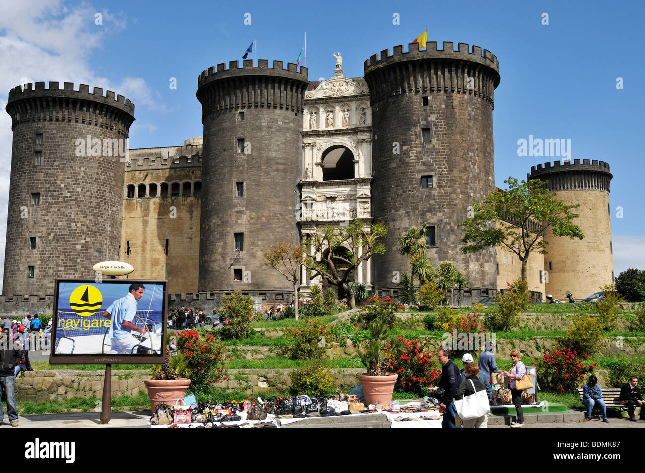 Castel Nuovo (New Castle), Naples, Italy Stock Photo - Alamy