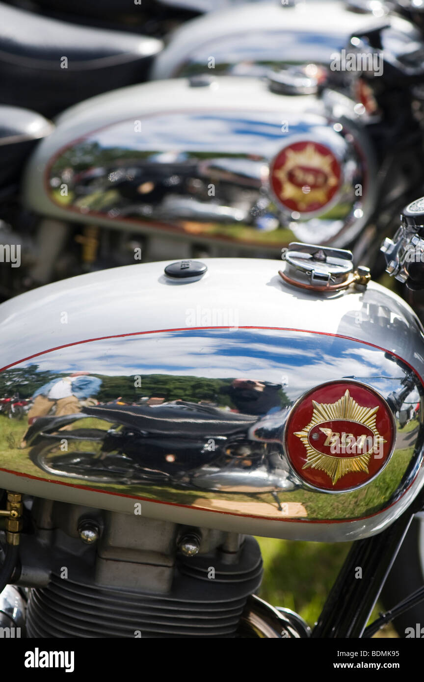 BSA Goldstar, Classic british motorcycle, chrome tanks and badges Stock ...