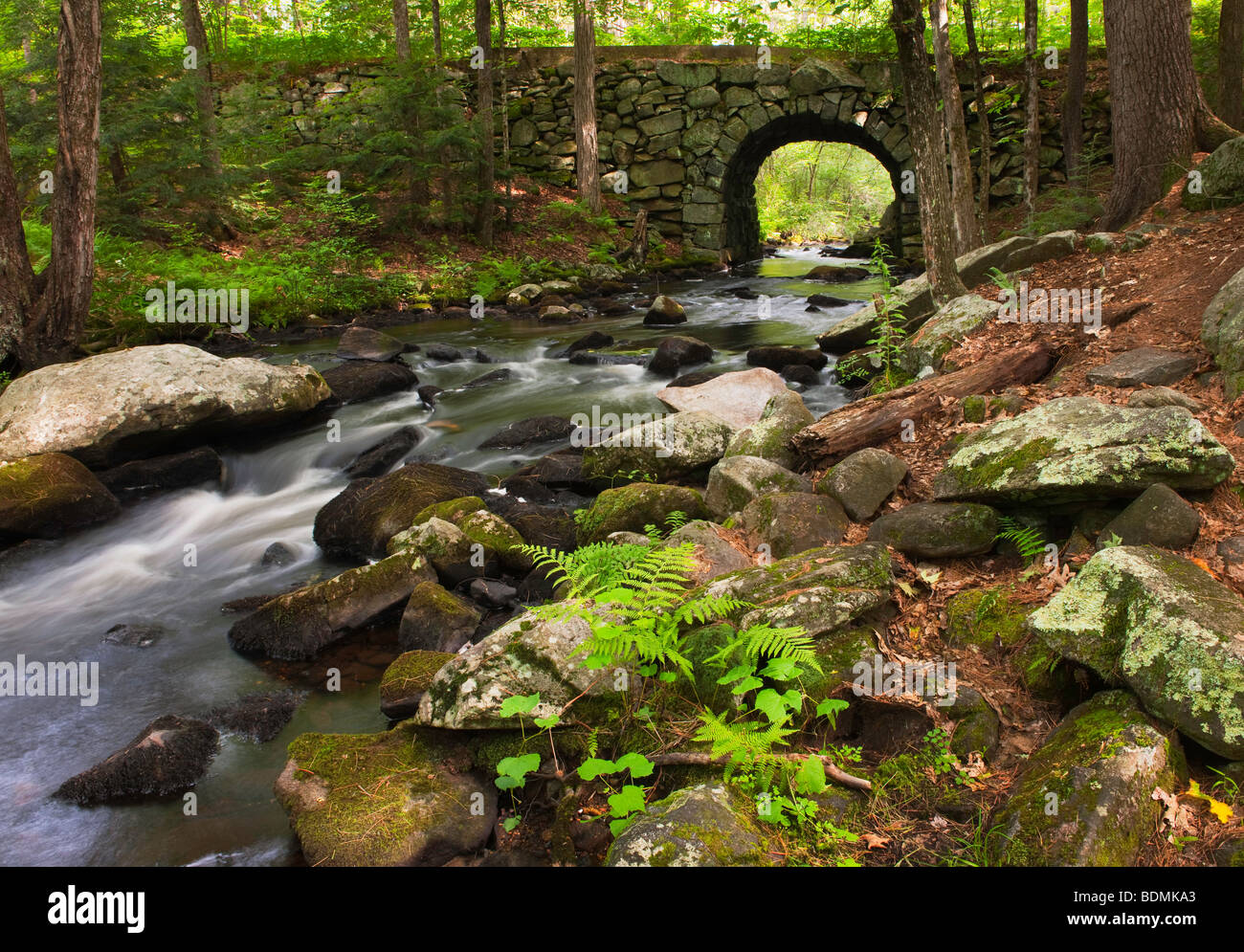Swift River Bridge Quabbin Reservoir Massachusetts Stock Photo - Alamy