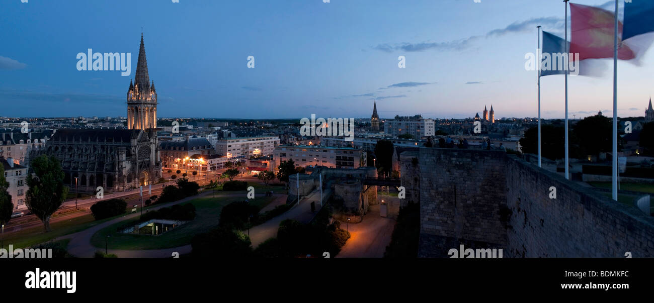 Normandy, caen skyline Stock Photo - Alamy