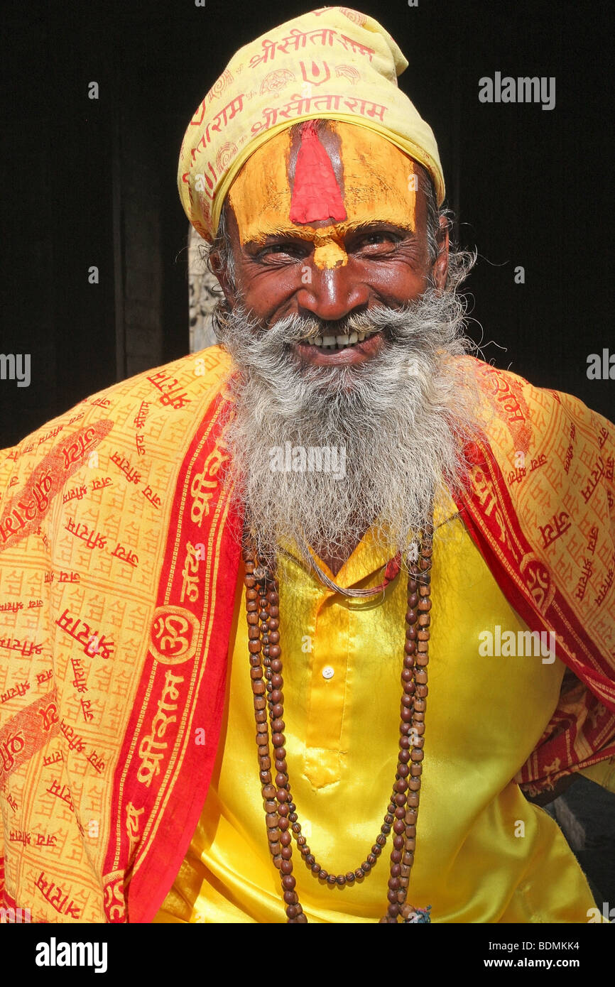 Sadhu - laughing Stock Photo - Alamy