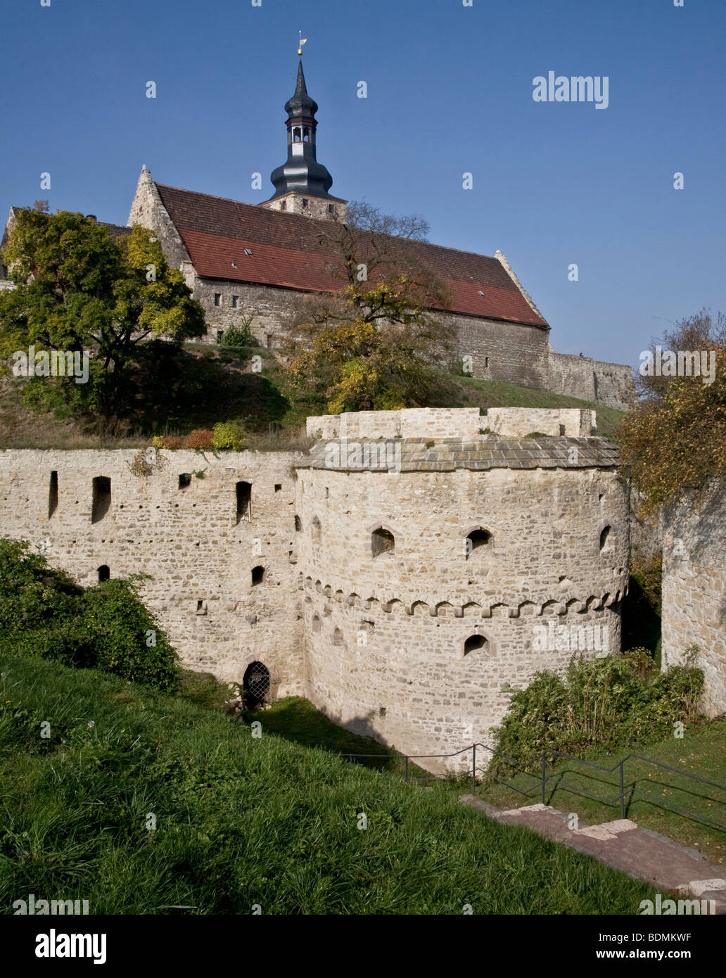 Querfurt, Burg, Blick zur Südost-Bastion Stock Photo - Alamy