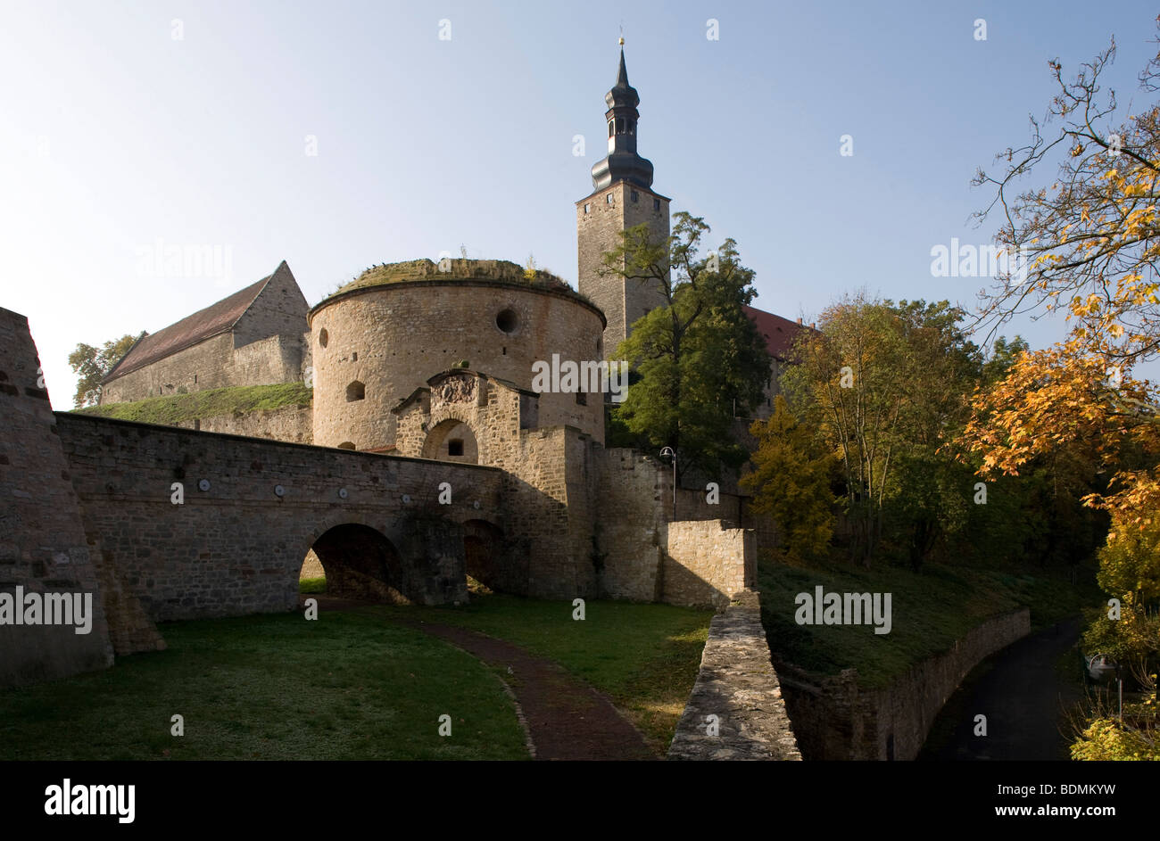 Querfurt, Burg, Blick von Nordosten Stock Photo - Alamy