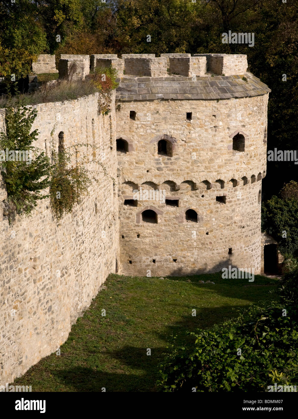 Querfurt, Burg, Blick zur Südost-Bastion Stock Photo - Alamy