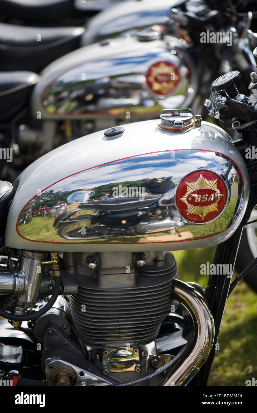 BSA Goldstar, Classic british motorcycle, chrome tanks and badges Stock ...