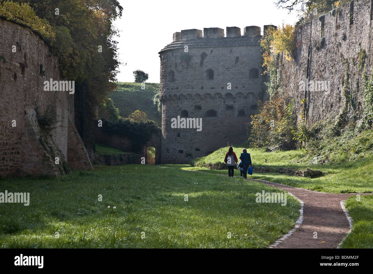 Querfurt, Burg, Blick zur Südost-Bastion Stock Photo - Alamy