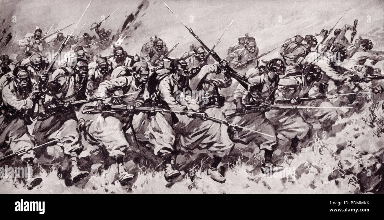 World war i soldiers with bayonet hi-res stock photography and images - Alamy