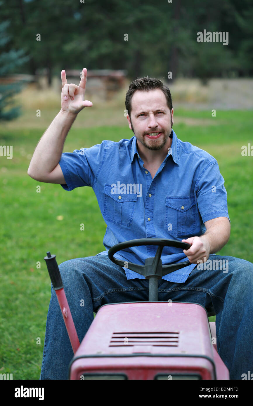 Riding mower machine hi-res stock photography and images - Alamy
