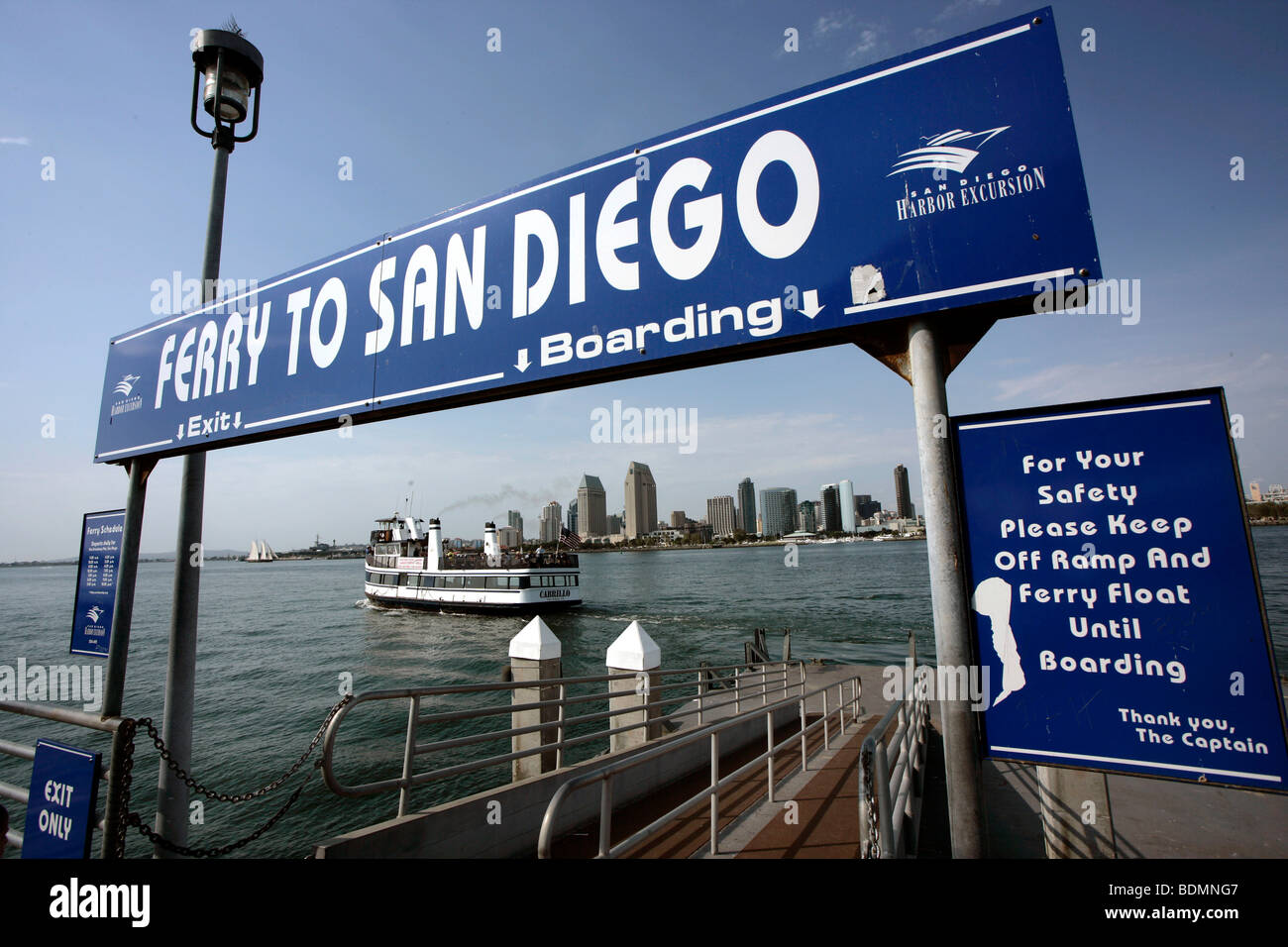 Ferry station at Coronado, San Diego, California, USA, North America ...