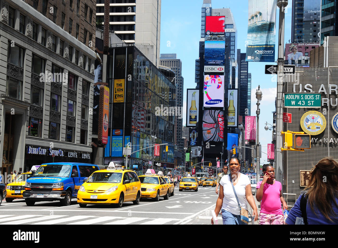 Times Square New York daytime Stock Photo - Alamy