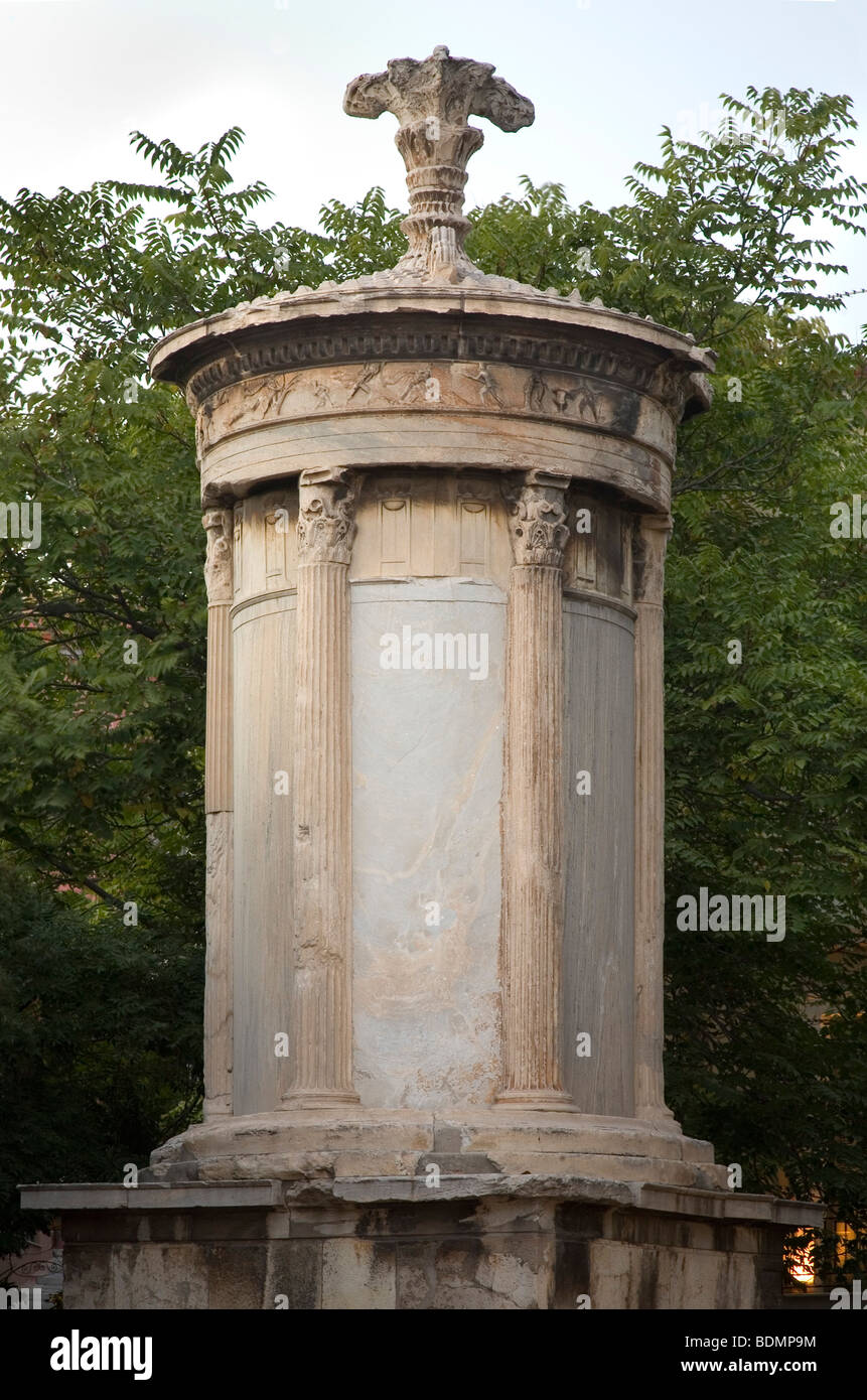 Athen, Lysikratesmonument, Choragic Monument of Lysicrates Stock Photo ...