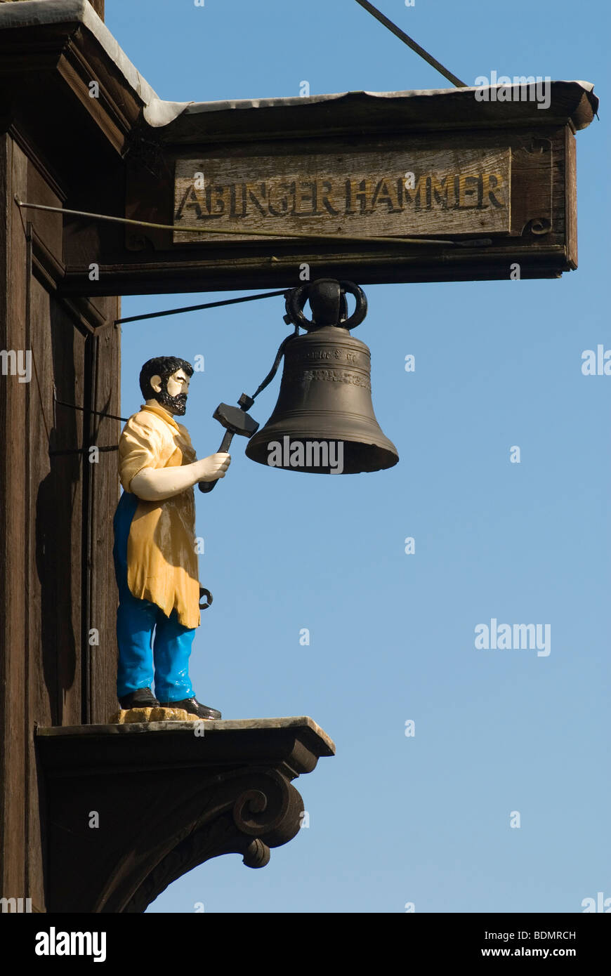 Abinger Hammer village sign Surrey England Stock Photo - Alamy