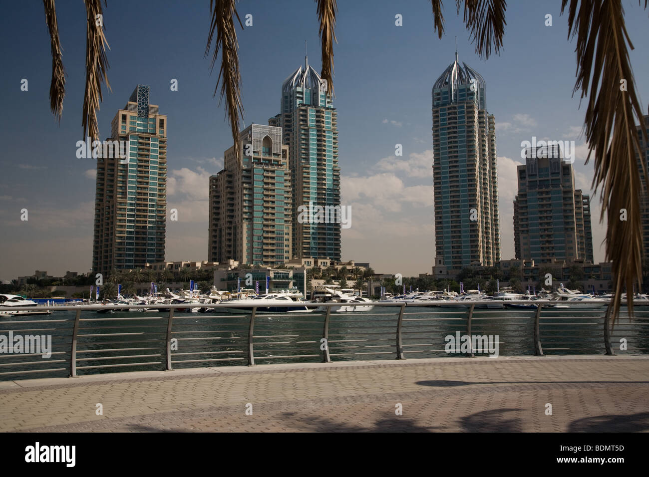 Dubai Marina Buildings Dubai UAE Middle East Stock Photo - Alamy