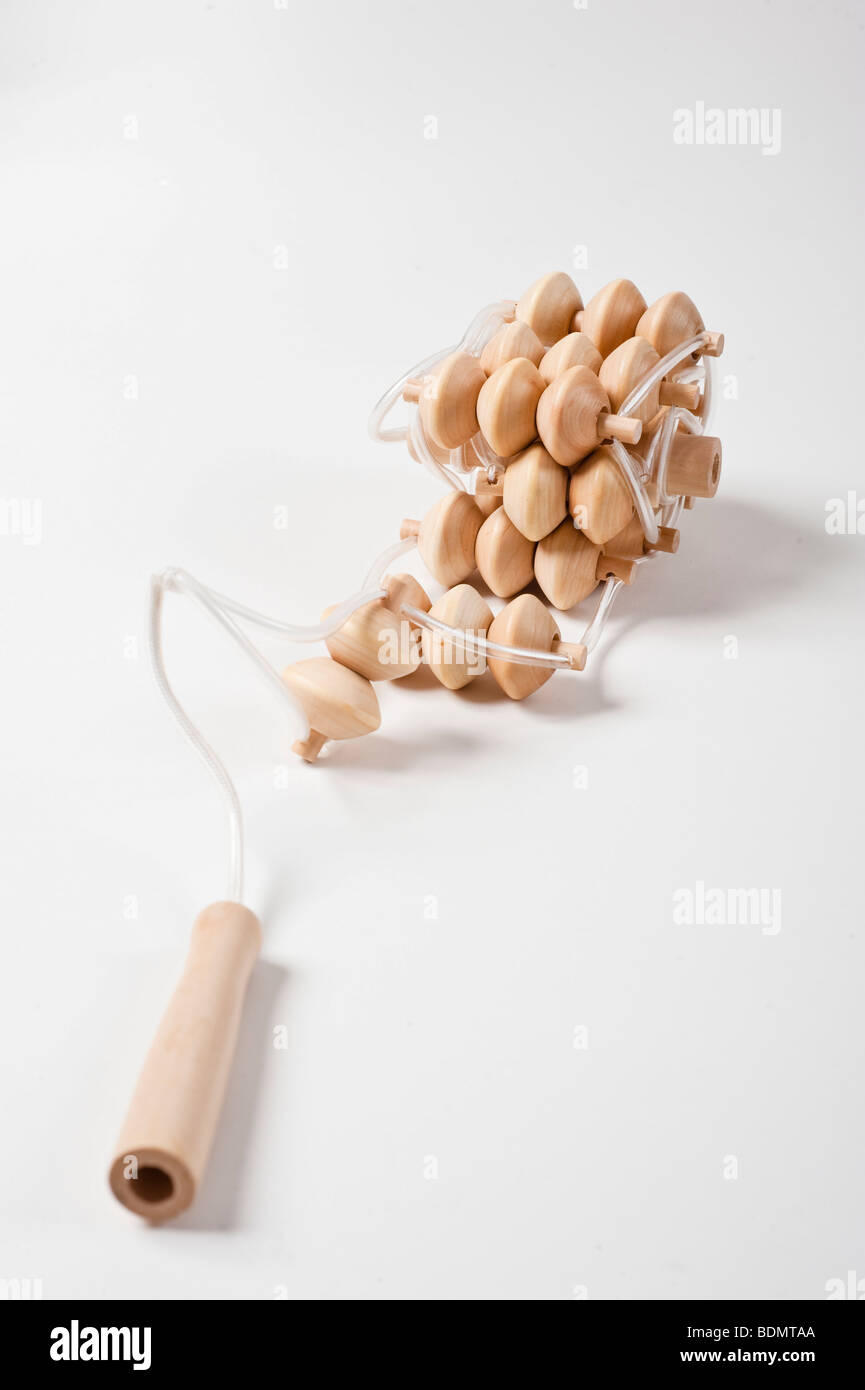 Cutout of massage aiding tools on white background Stock Photo - Alamy