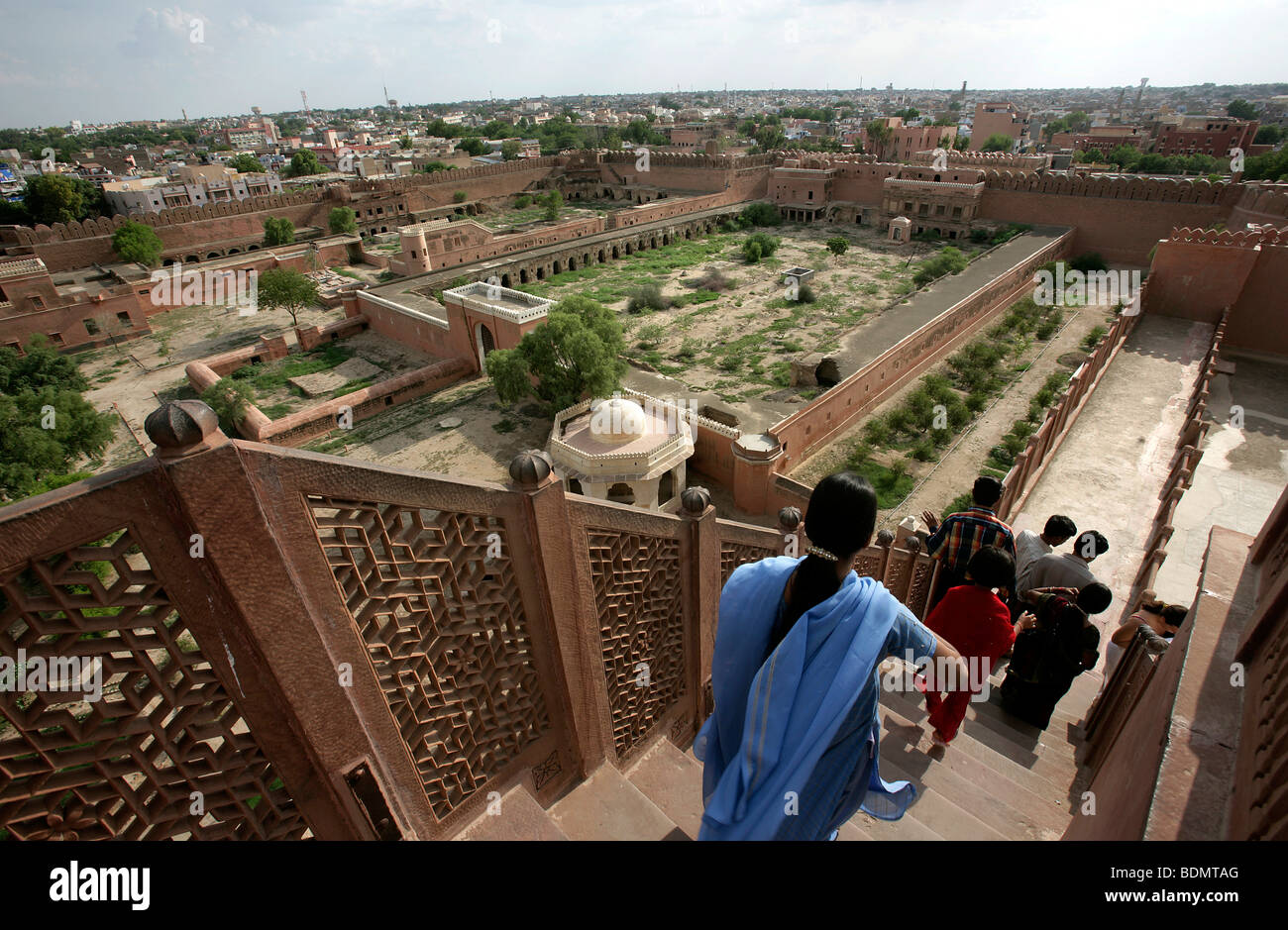 View from the top of the Indian fort in Bikaner Junagarh Fort and the ...