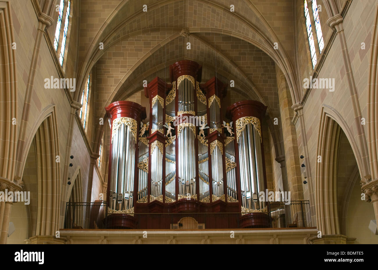 Pipe Organ at St. Joseph Cathedral in Columbus, Ohio USA Stock Photo ...