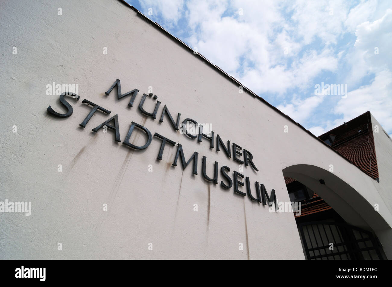 Sign for the Munich City Museum, Munich, Germany Stock Photo - Alamy