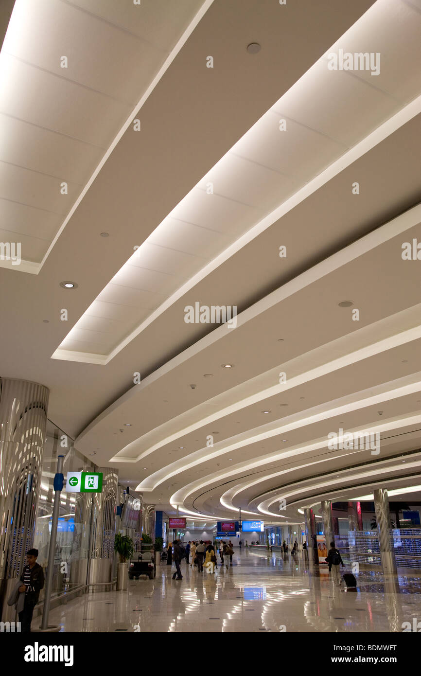 Arrivals hall concourse dubai airport uae pax Stock Photo - Alamy