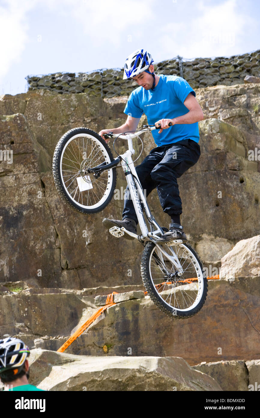 Trial bike competition Stock Photo - Alamy