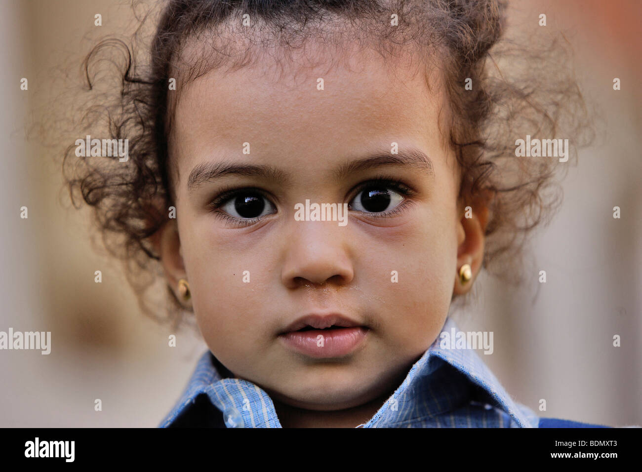 Coptic child, kindergarten, Beni Suef, Central Egypt, Egypt, Africa ...