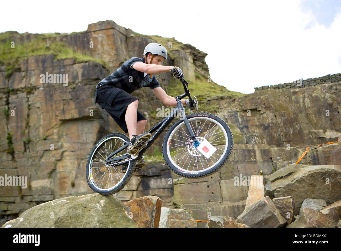 Trial bike competition Stock Photo - Alamy