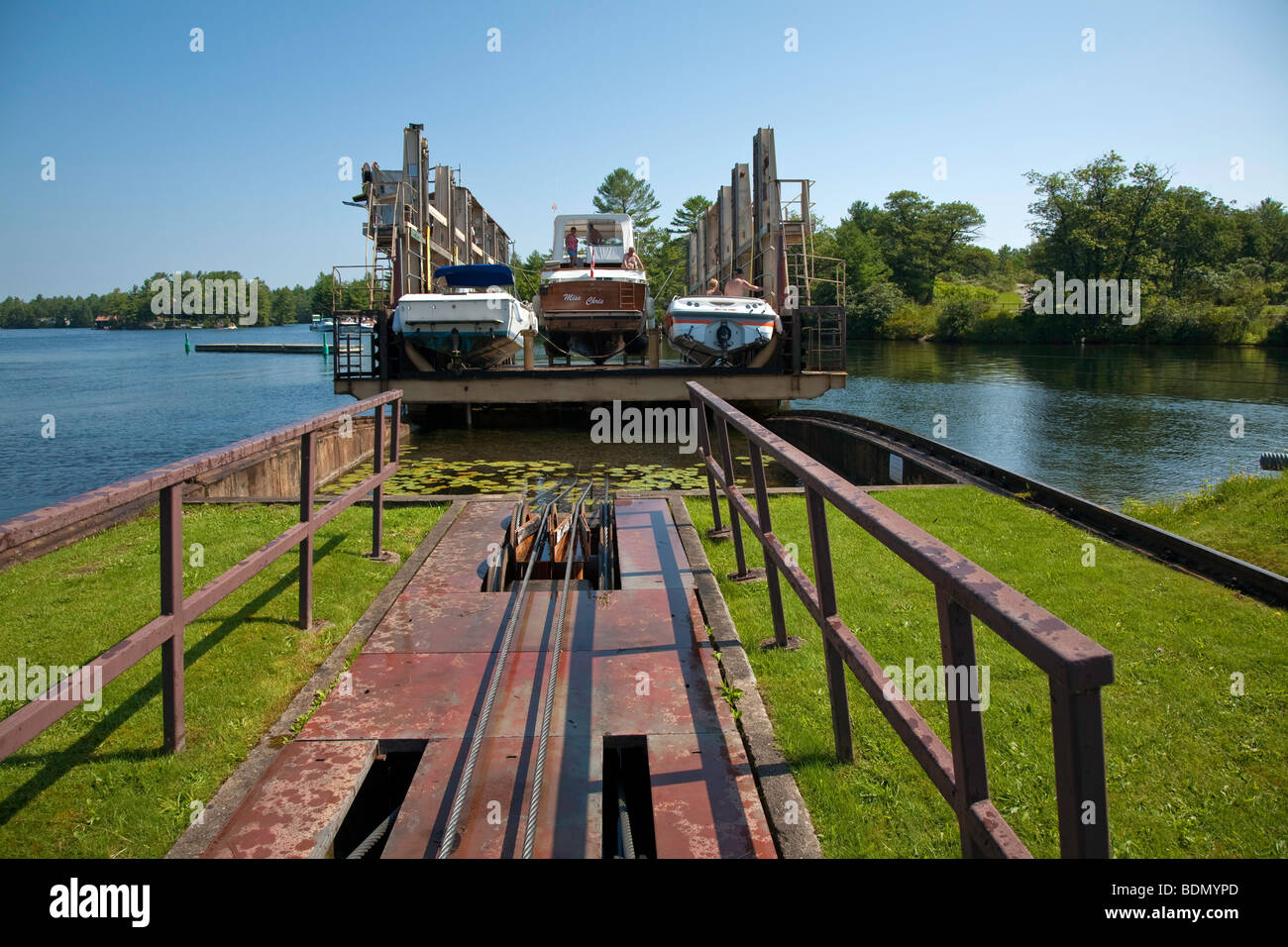 Marine Railroad at Lock 44,Big Chute Marine Railroad on the Trent ...