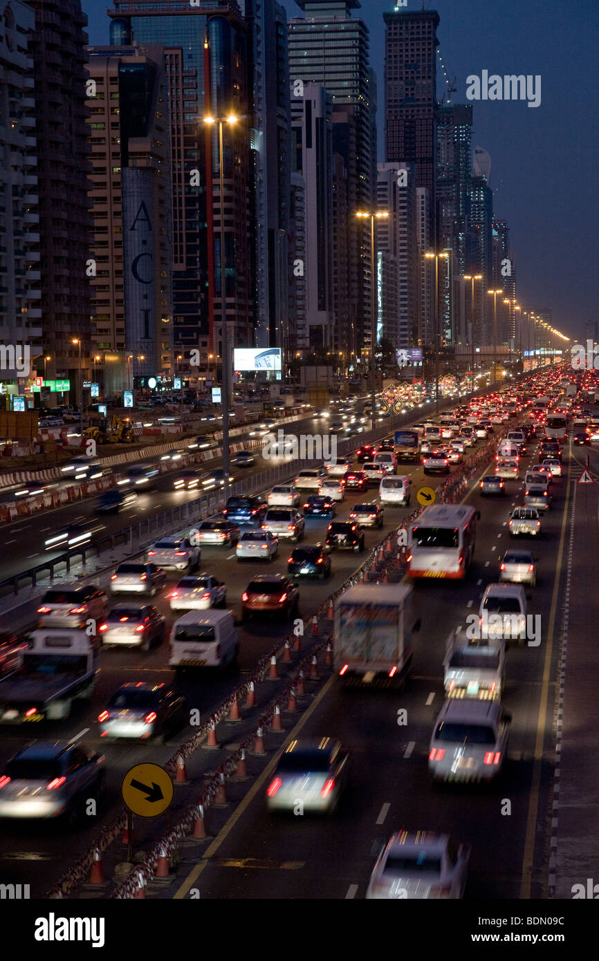 Dubai motorway traffic hi-res stock photography and images - Alamy