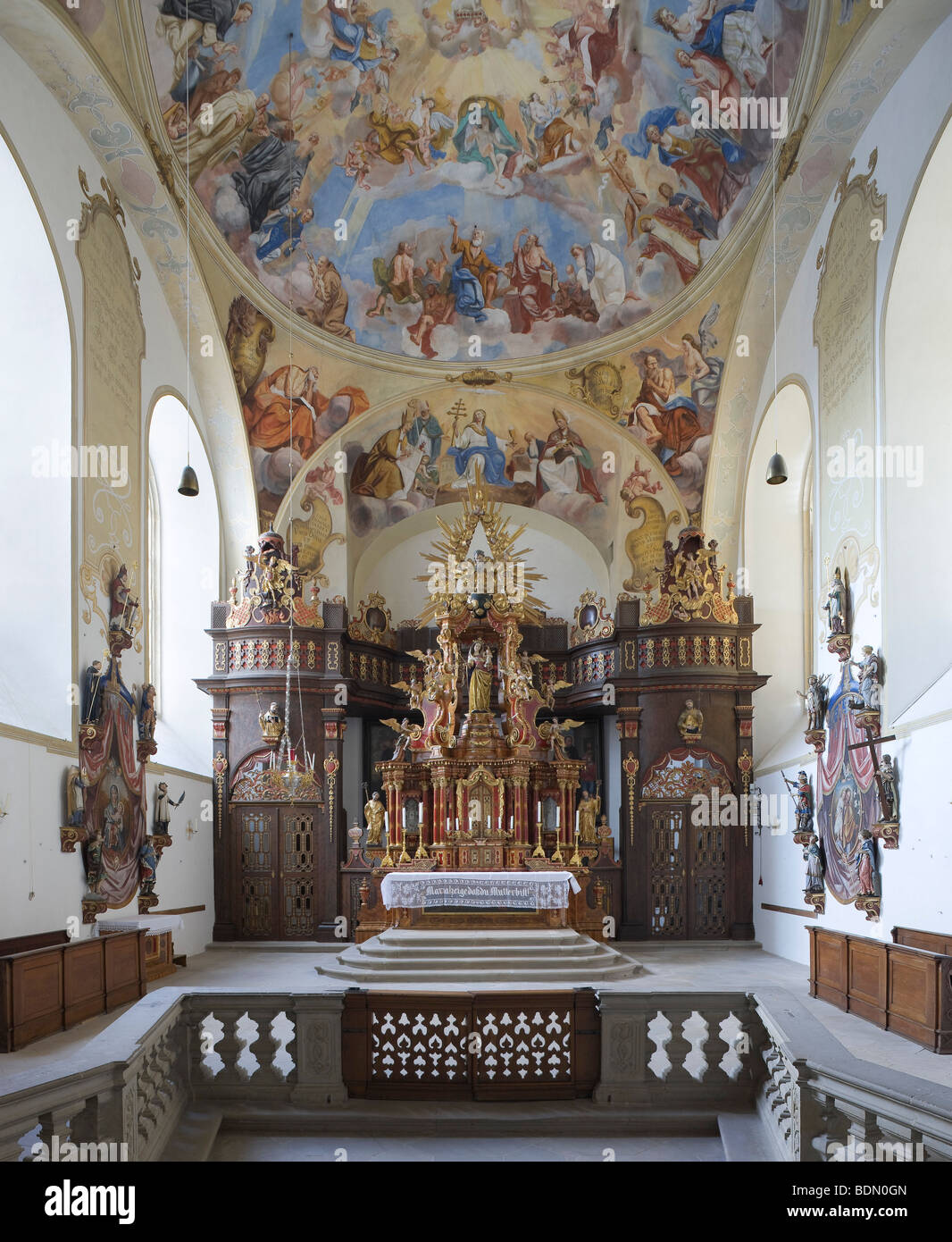 Bamberg, Hochaltar, Hochaltar von 1733. Austattung Kirche St. Getreu ...