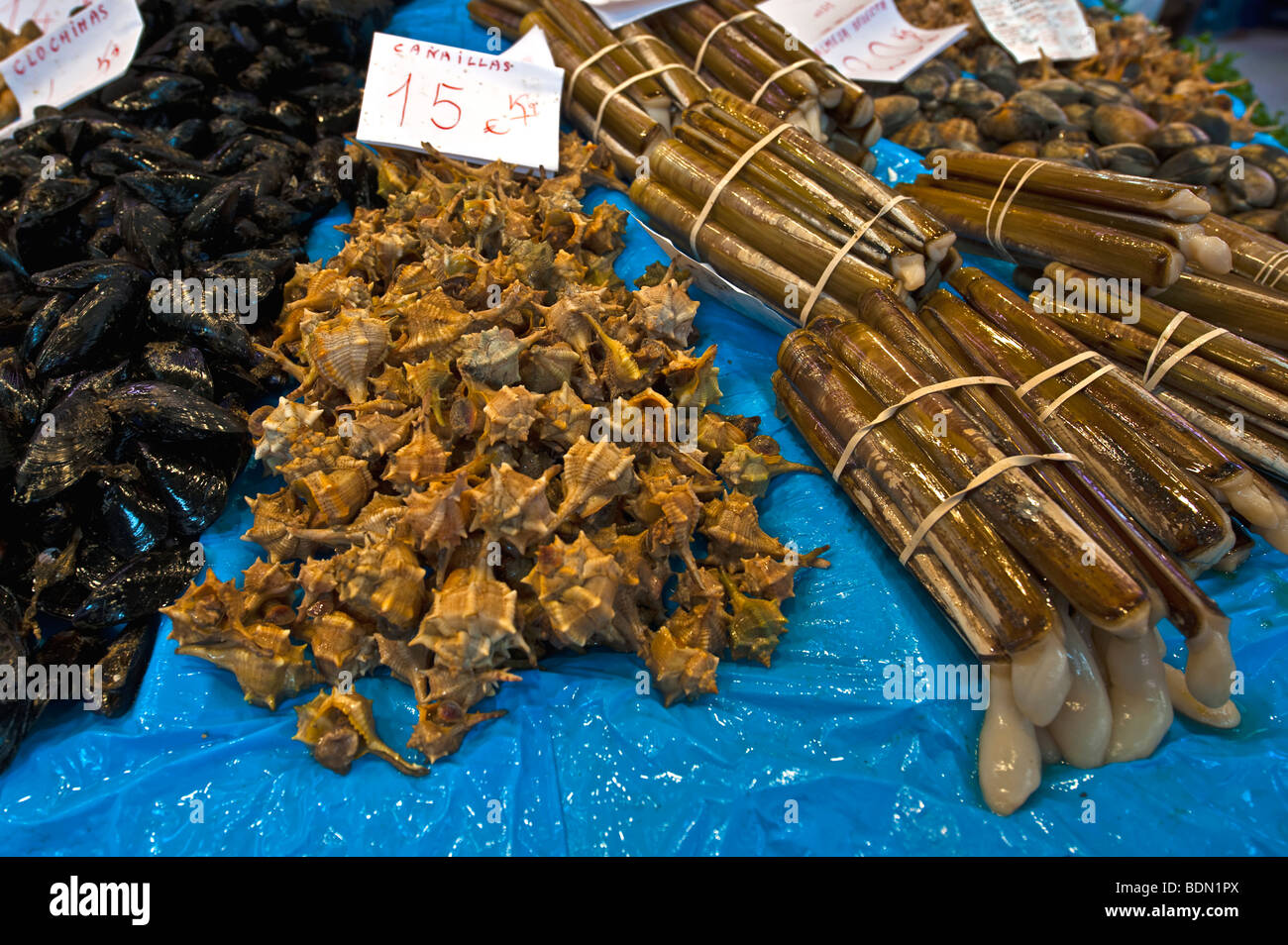 Shellfish stall hi-res stock photography and images - Alamy