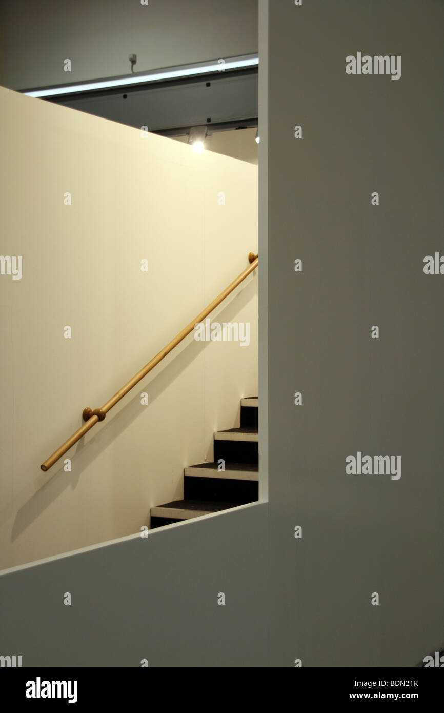 empty steps on stand in exhibition hall Stock Photo - Alamy