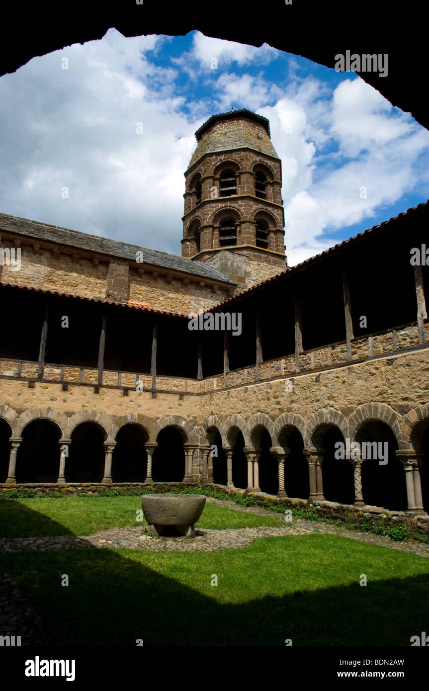the Abbaye de Lavaudieu in Auvergne, France Stock Photo - Alamy