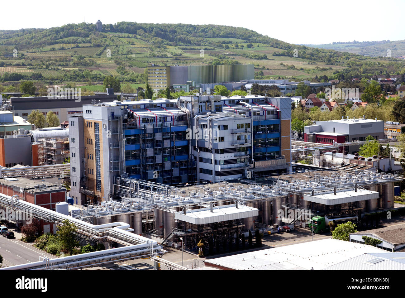 Premises of the pharmaceutical company Boehringer Ingelheim GmbH ...