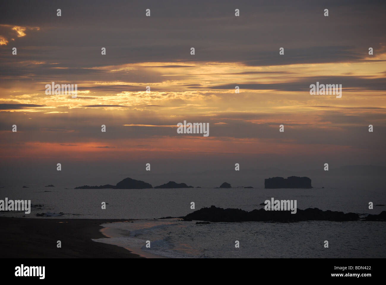 Sunset near Fort Clonque, Alderney, Channel Islands Stock Photo - Alamy