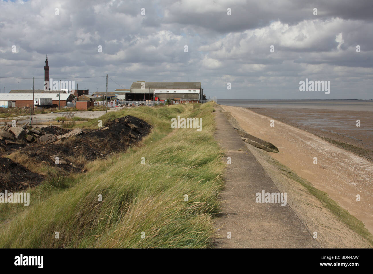 Grimsby Docks & Humber Estuary, Lincolnshire, England, U.K Stock Photo ...