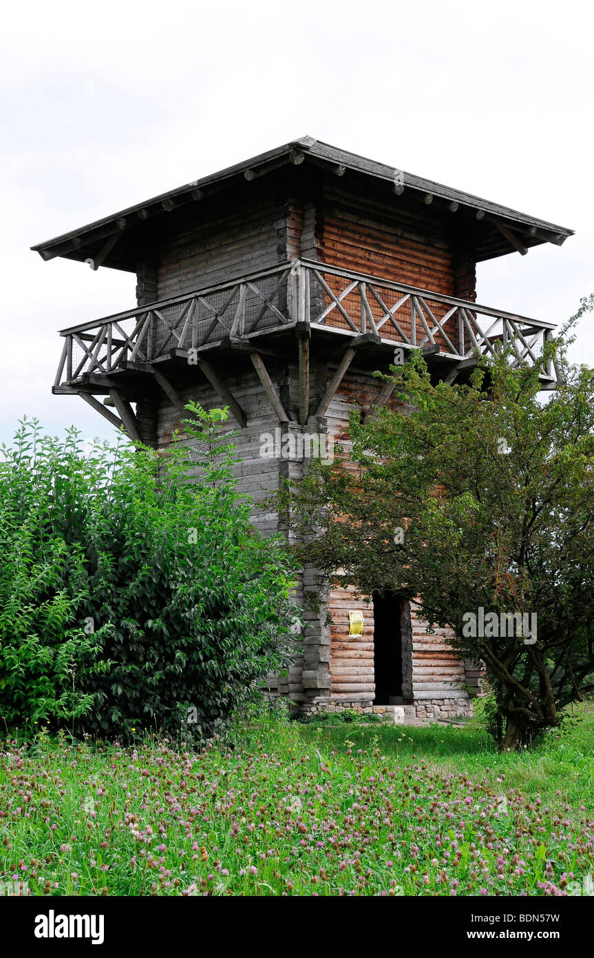 Limes watch tower near the Kloster Lorch monastery, Lorch, Baden ...