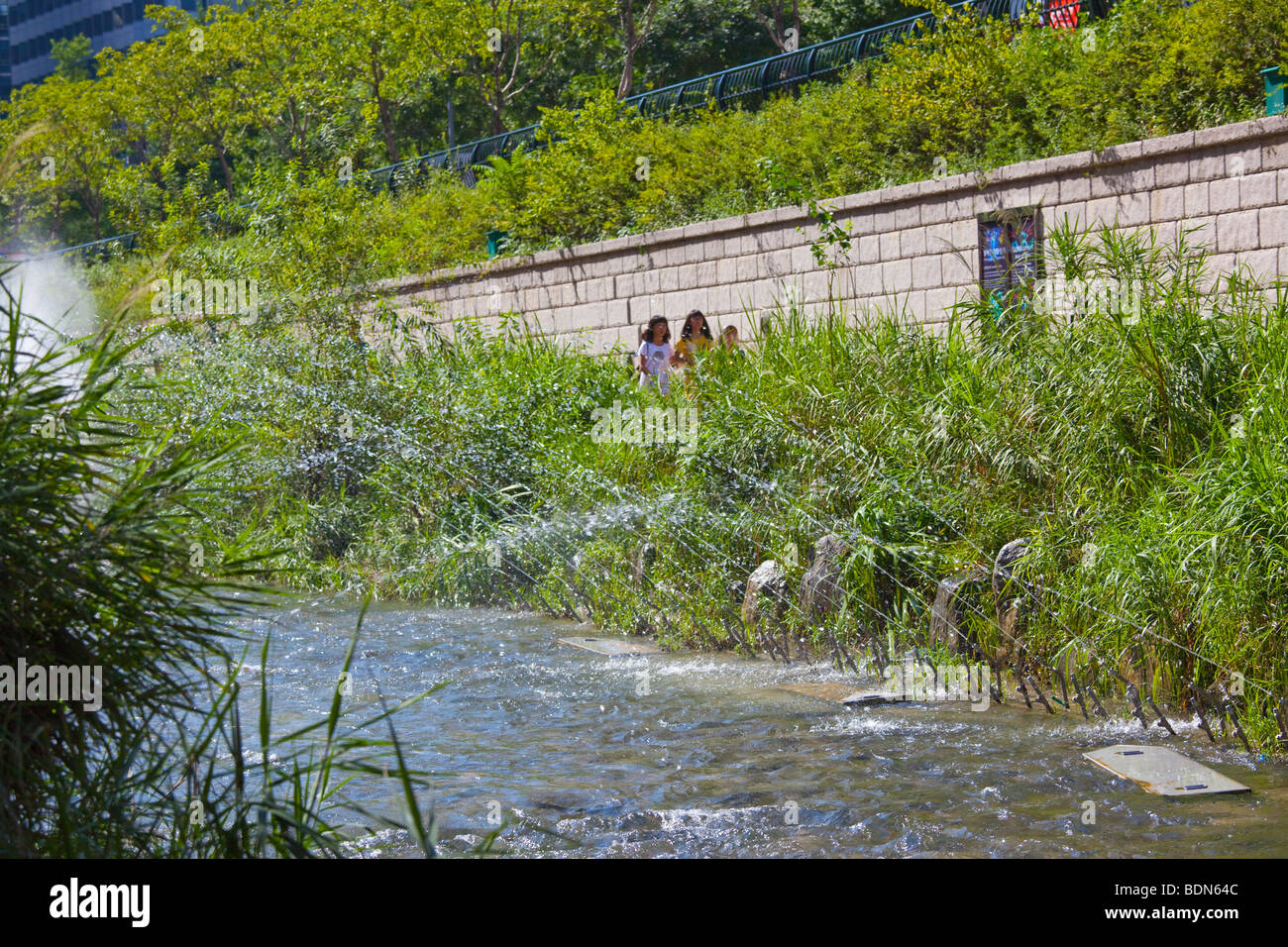 Cheonggyecheon River in Seoul South Korea Stock Photo - Alamy