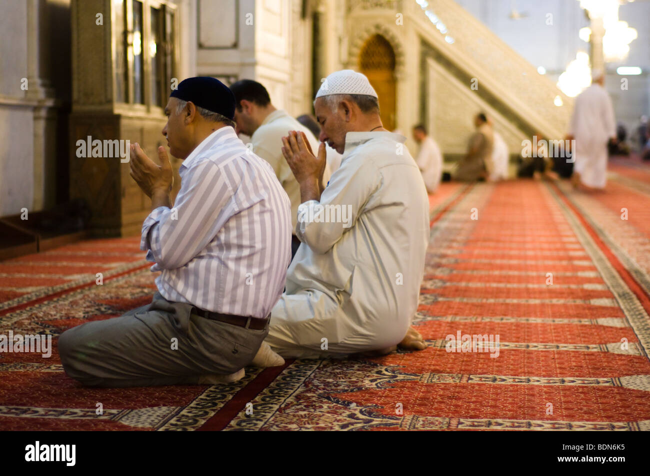 Sunni Muslims Praying