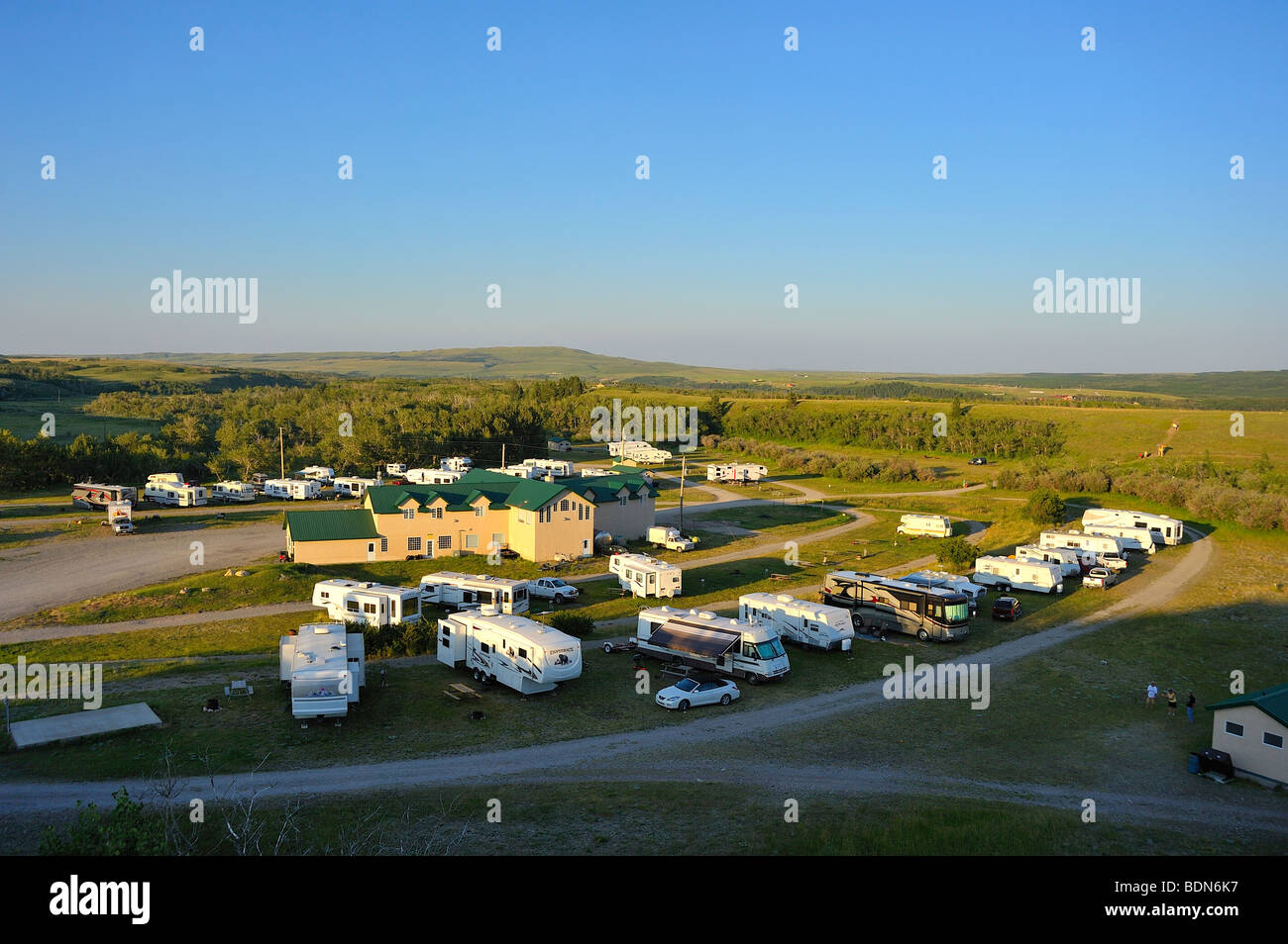 Rv park campground hi-res stock photography and images - Alamy