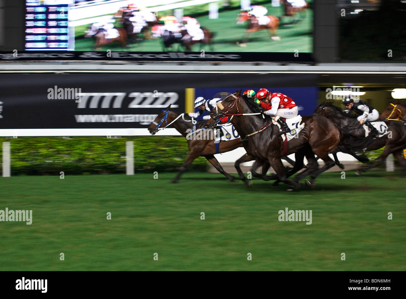 Horse Racing Track Galloping Stock Photos & Horse Racing Track ...