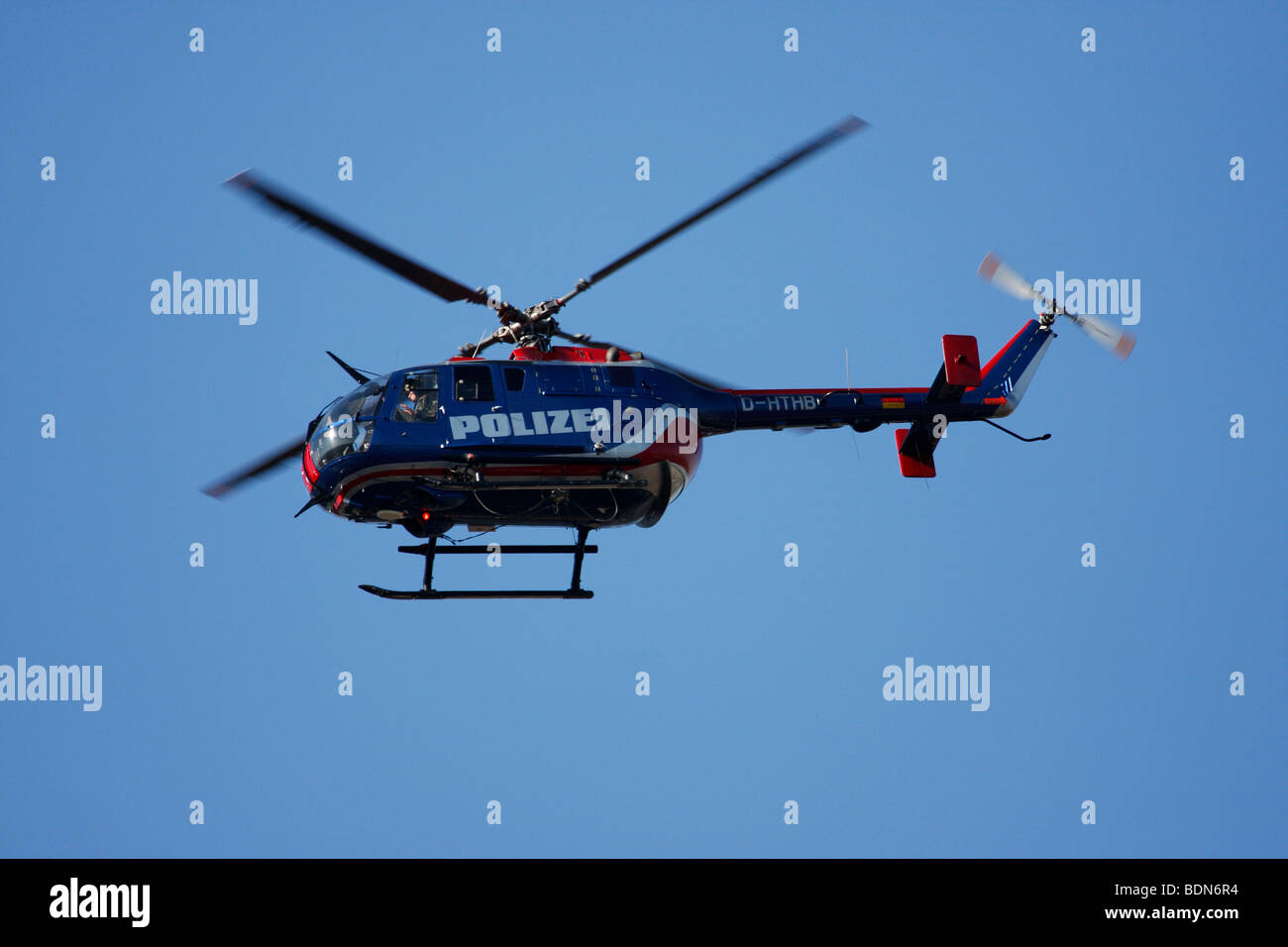Police helicopter in flight Stock Photo - Alamy