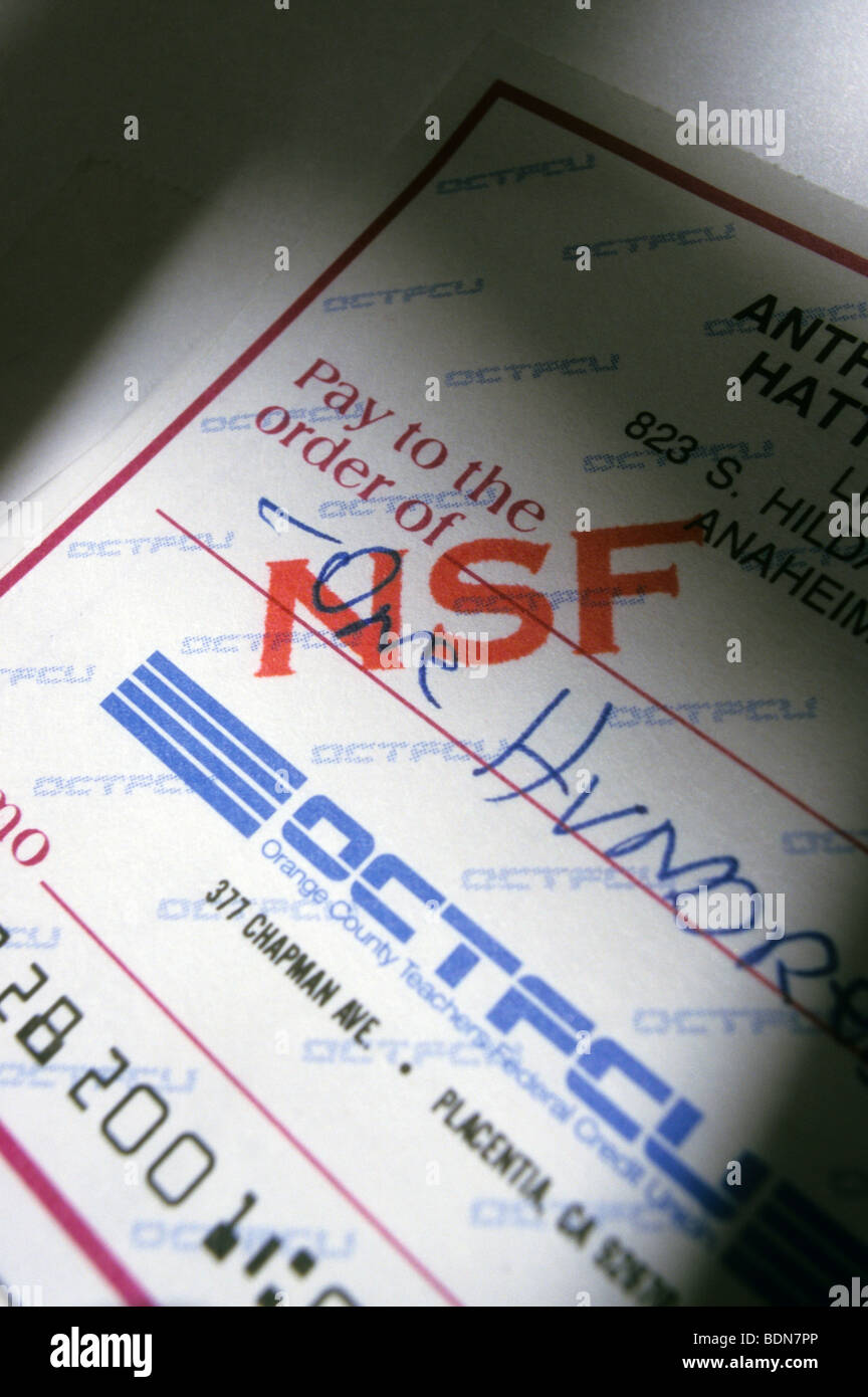 mistake error fee bounce no money low balance too little cash economy ...