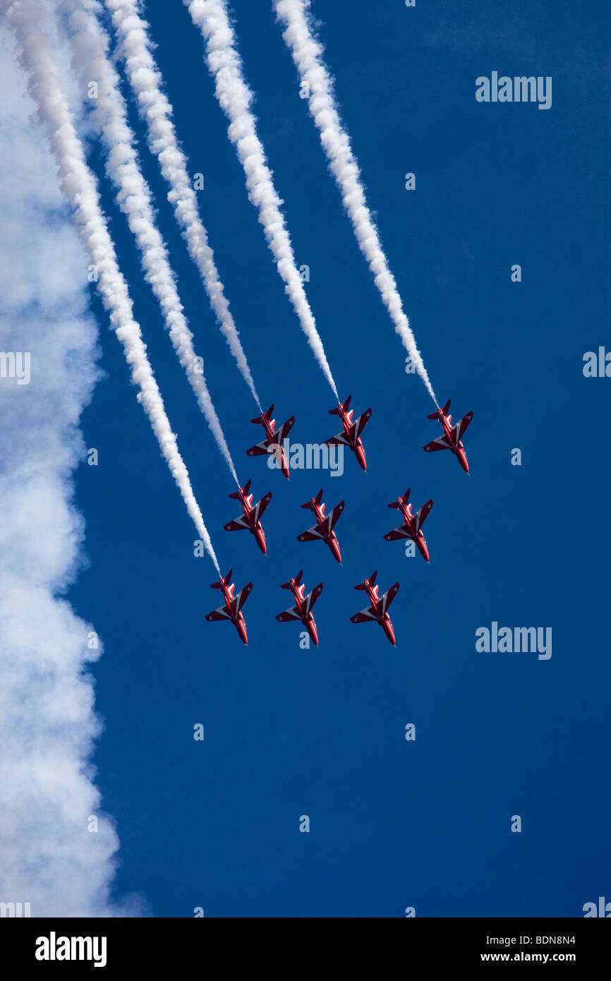 Red Arrows display 2009 Stock Photo - Alamy