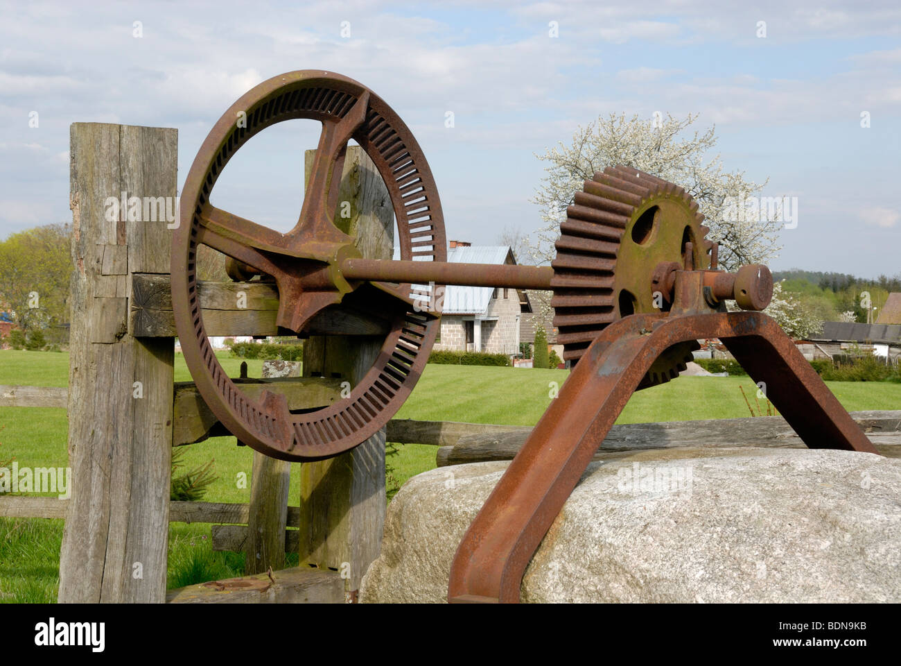 Gear wheel windmill hi-res stock photography and images - Alamy