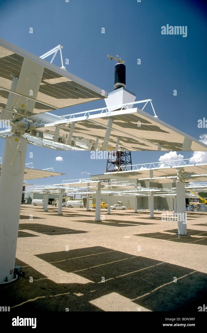 Solar farm at Solar One in Mojave Desert, CA Stock Photo - Alamy