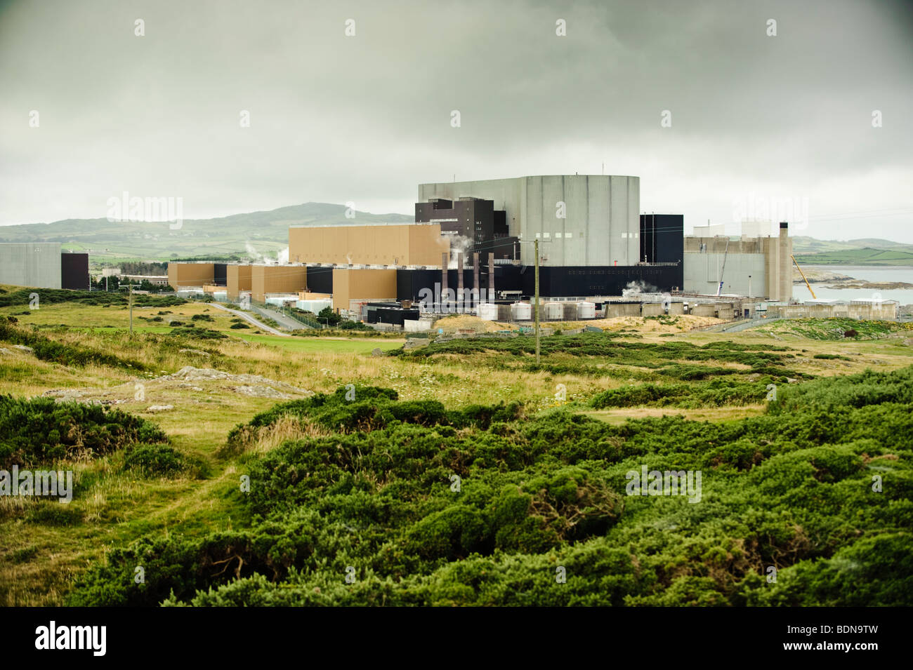The Wylfa atomic nuclear power station, on the northern coastline of ...