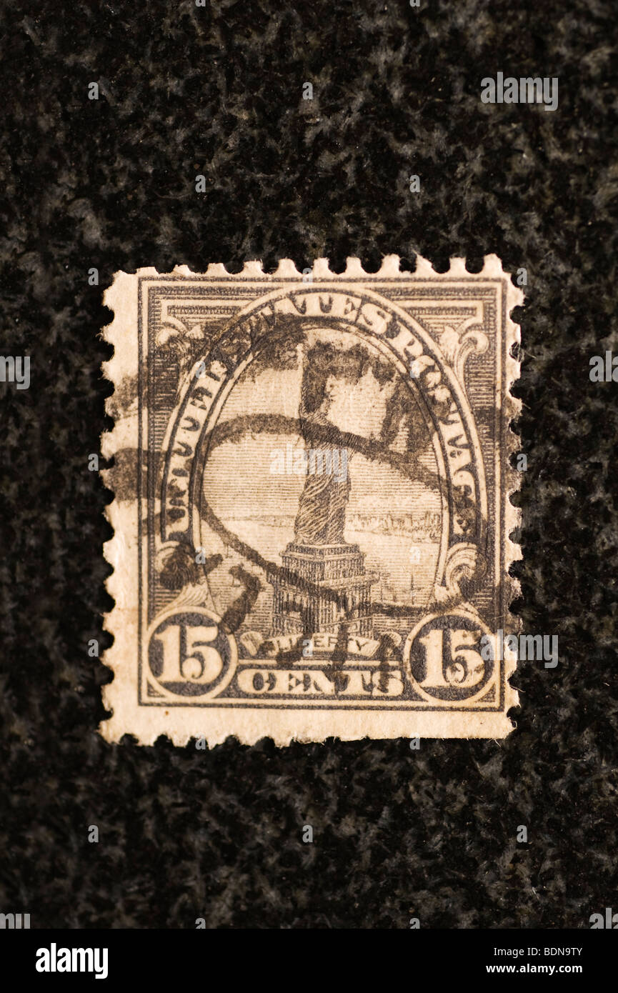 Postage stamp 15 cents Stock Photo - Alamy