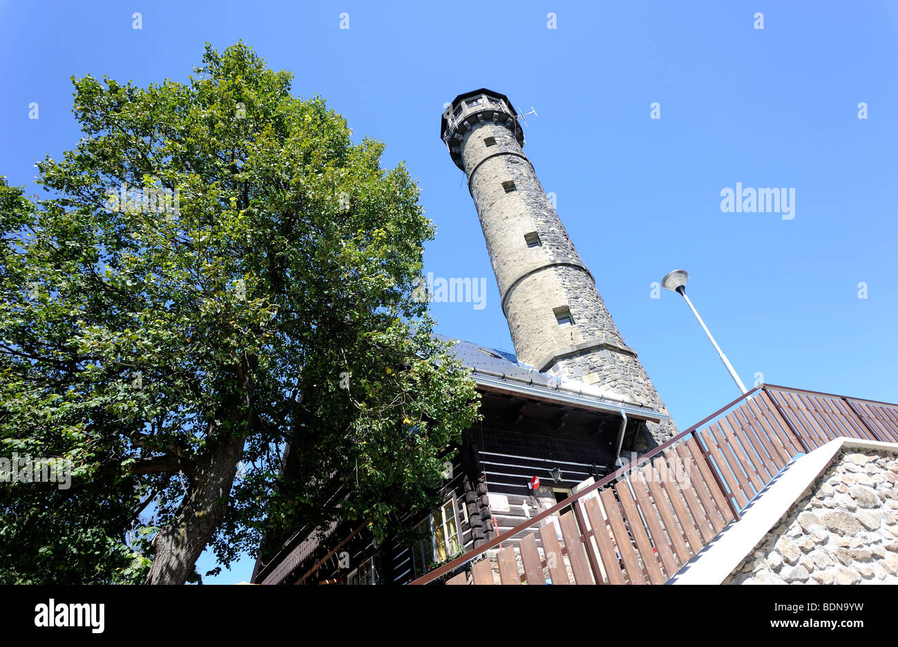 Svatobor observatory Susice Czech Republic Stock Photo - Alamy
